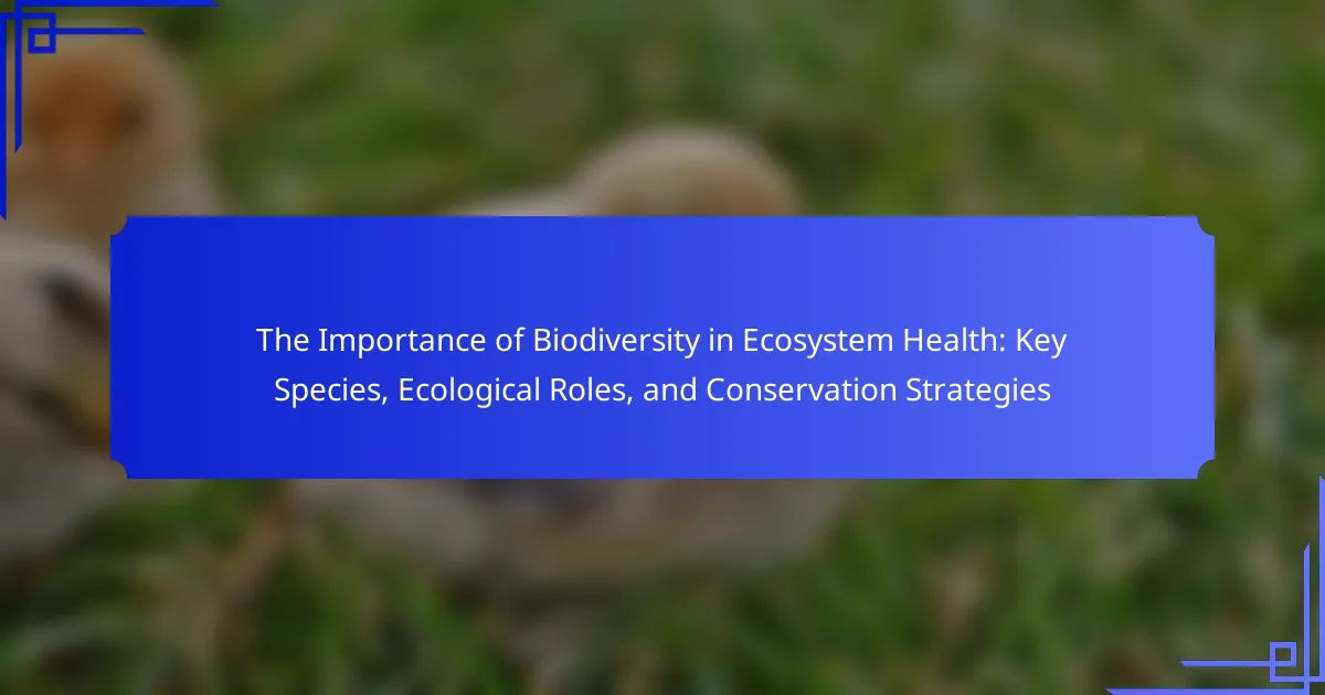 The Importance of Biodiversity in Ecosystem Health: Key Species ...